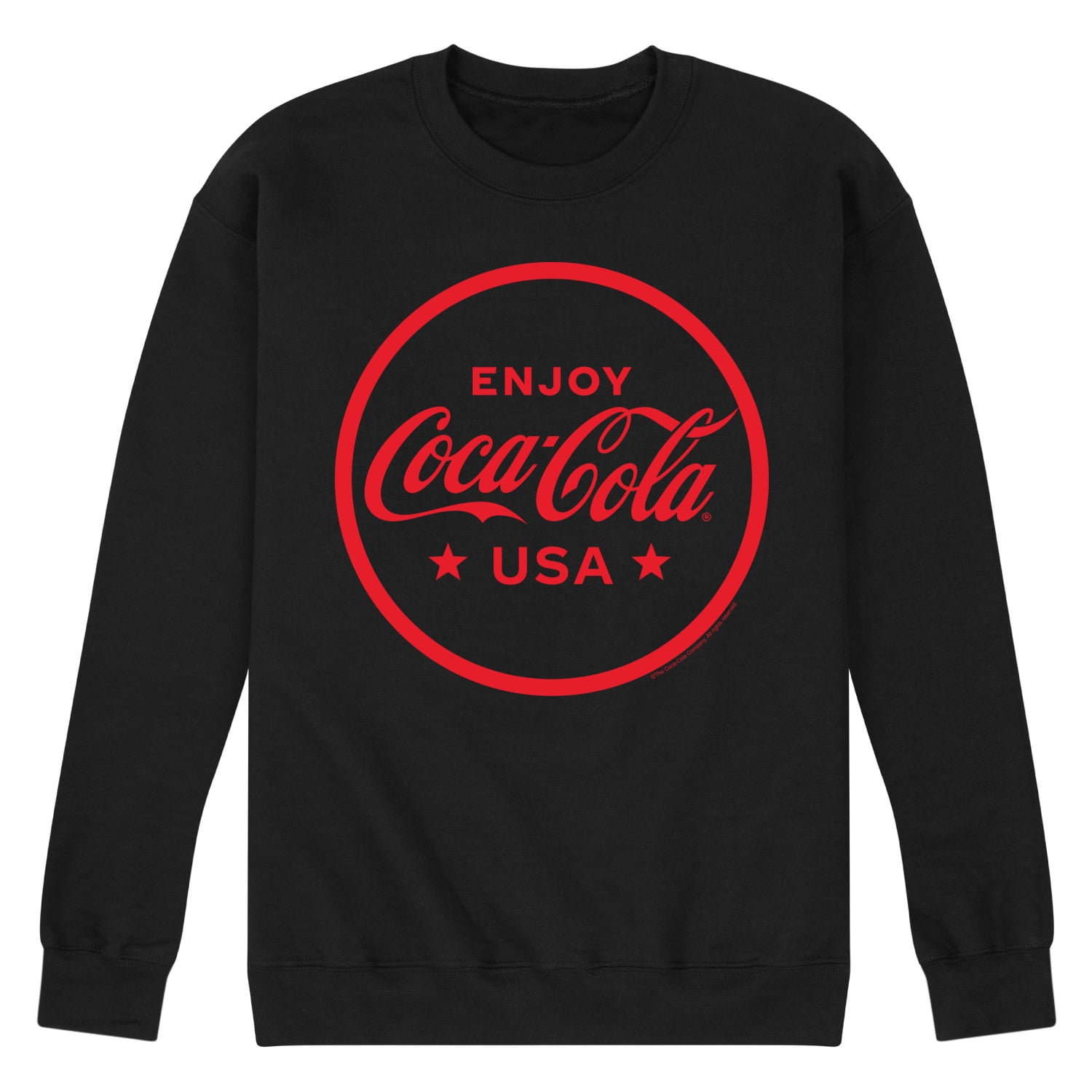 Coca-Cola - Enjoy Coca Cola USA - Men's Crew Neck Fleece Pullover ...