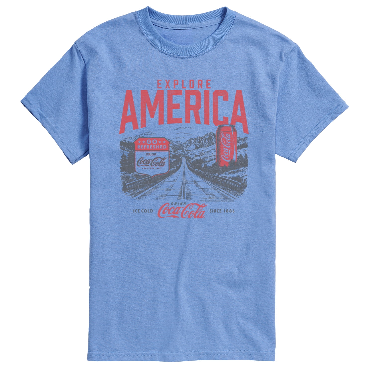 Coca-Cola - Explore America Coke - Men's Short Sleeve Graphic T-Shirt ...