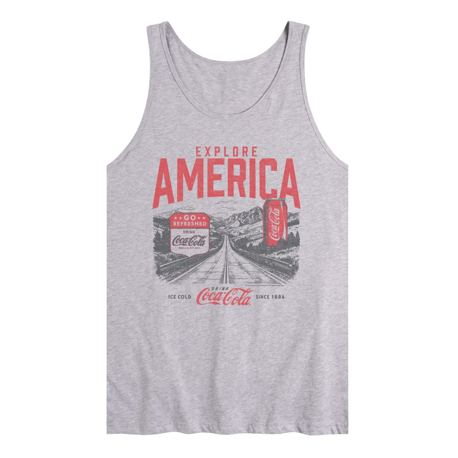 Coca-Cola - Explore America Coke - Men's Sleeveless Graphic Tank ...
