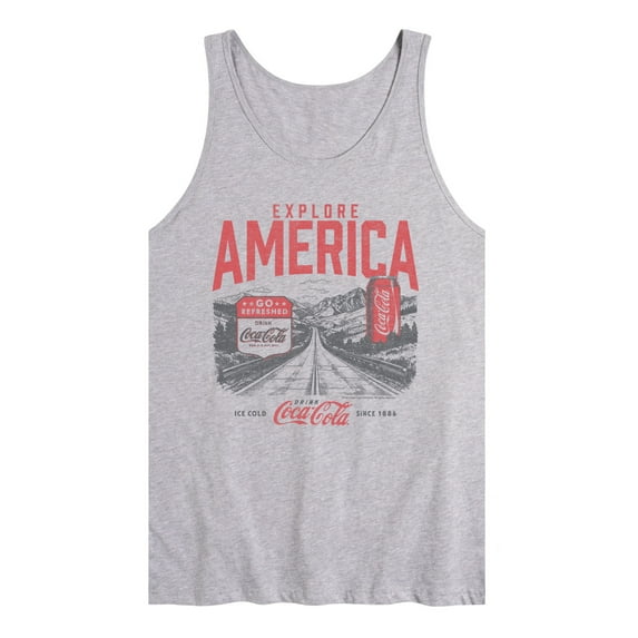 Coca-Cola - Explore America Coke - Men's Sleeveless Graphic Tank - Walmart.com