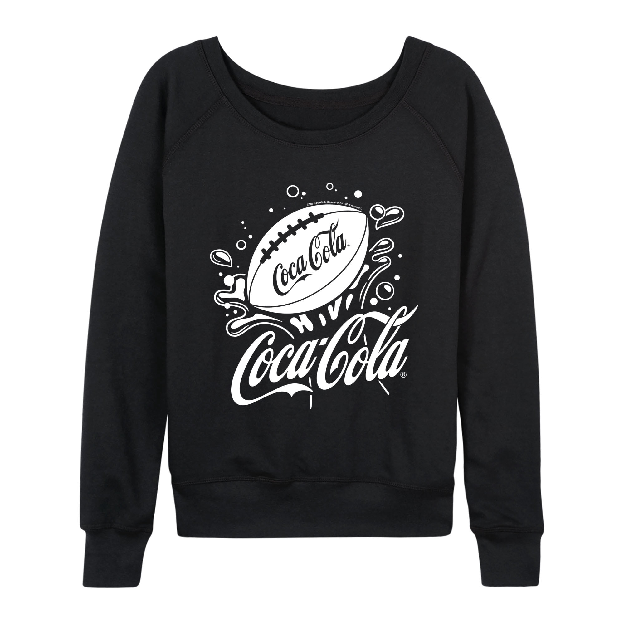 Coca-Cola - Football Splash - Women's French Terry Long Sleeve Pullover ...