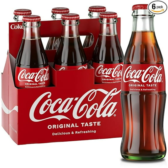 Coca-Cola Glass Bottle, 8 fl oz, 6 Pack - Walmart.com