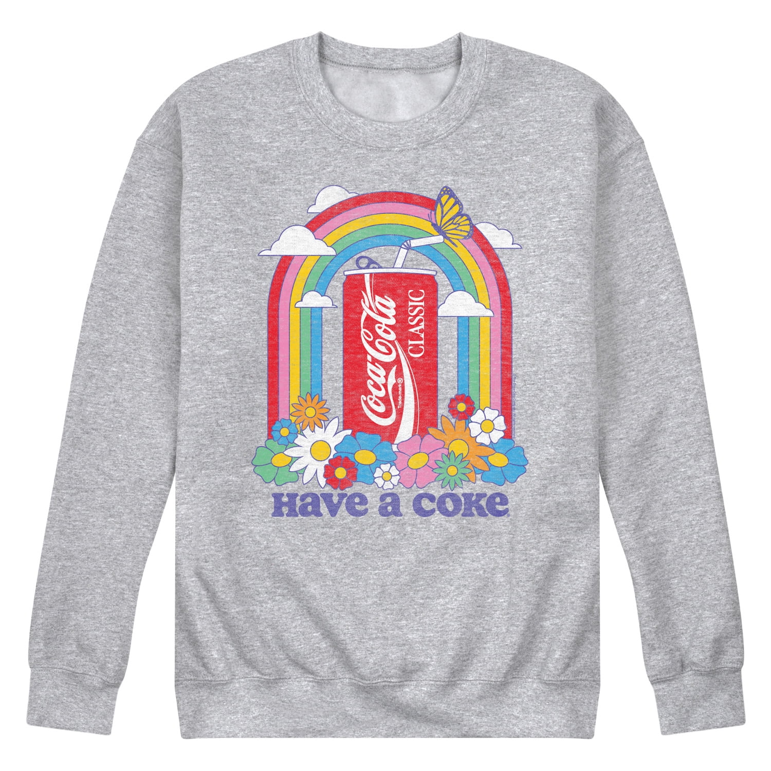 Coca-Cola - Have A Coke Rainbow - Men's Crew Neck Fleece Pullover ...