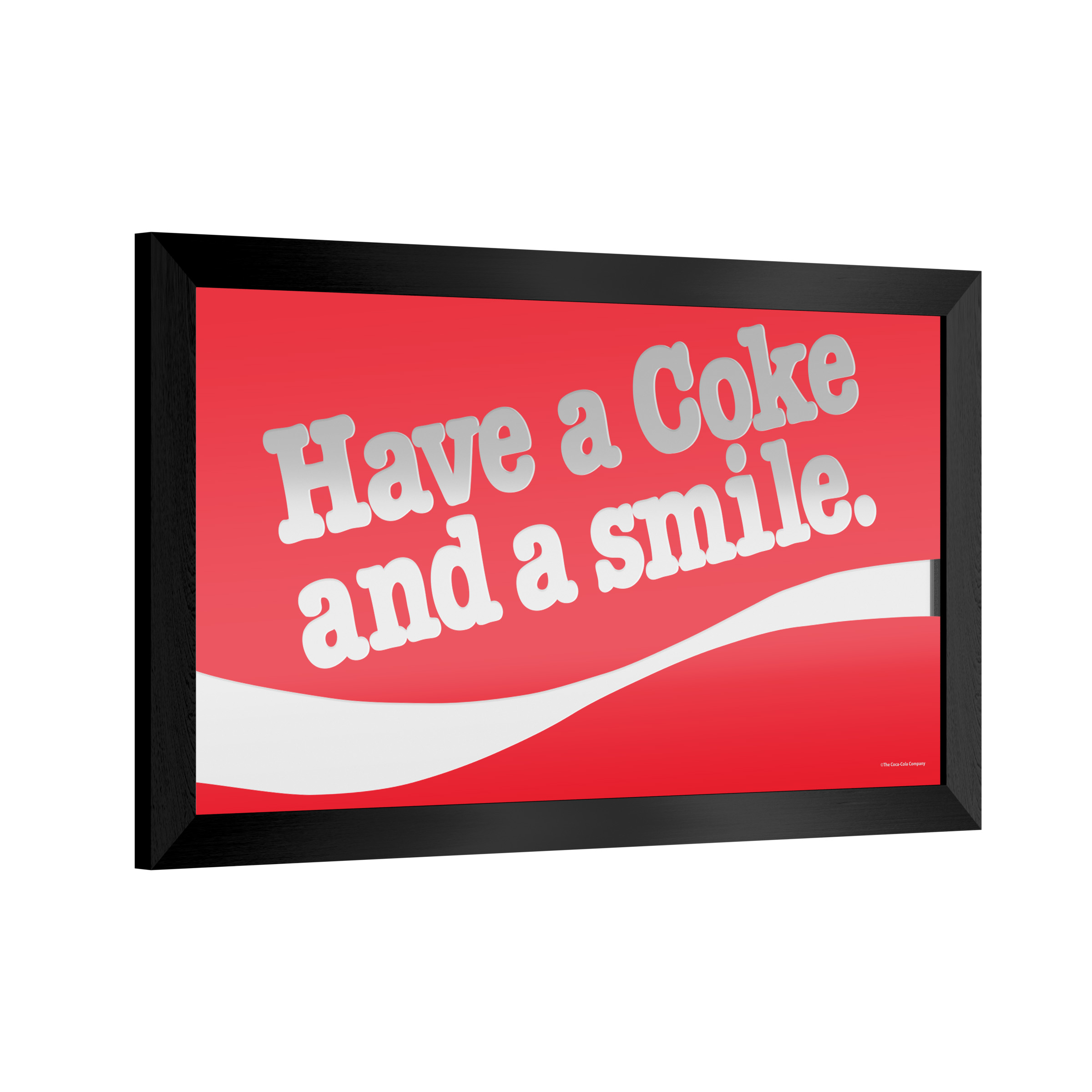 Coca-Cola Have a Coke and a Smile Ready-To-Hang Black Framed Wall ...