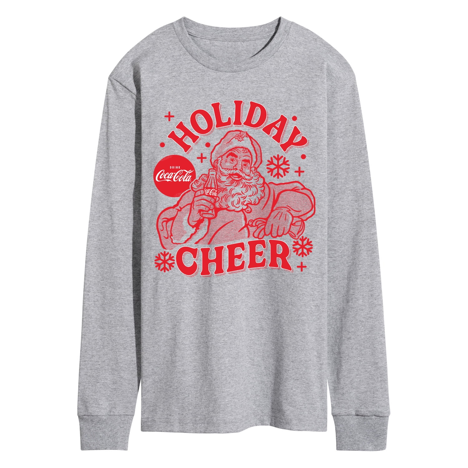 Coca-Cola - Holiday Cheer - Men's Long Sleeve Graphic T-shirt - Walmart.com