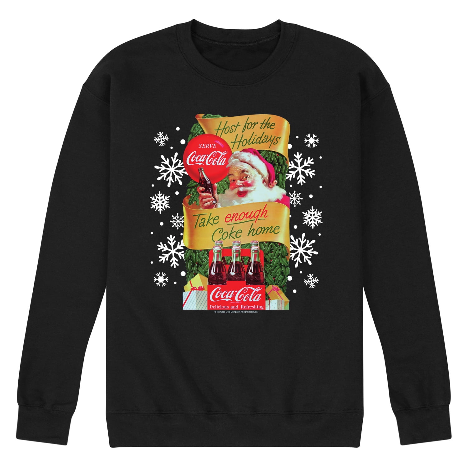 Coca-Cola - Host The Holidays - Men's Crew Neck Fleece Pullover ...