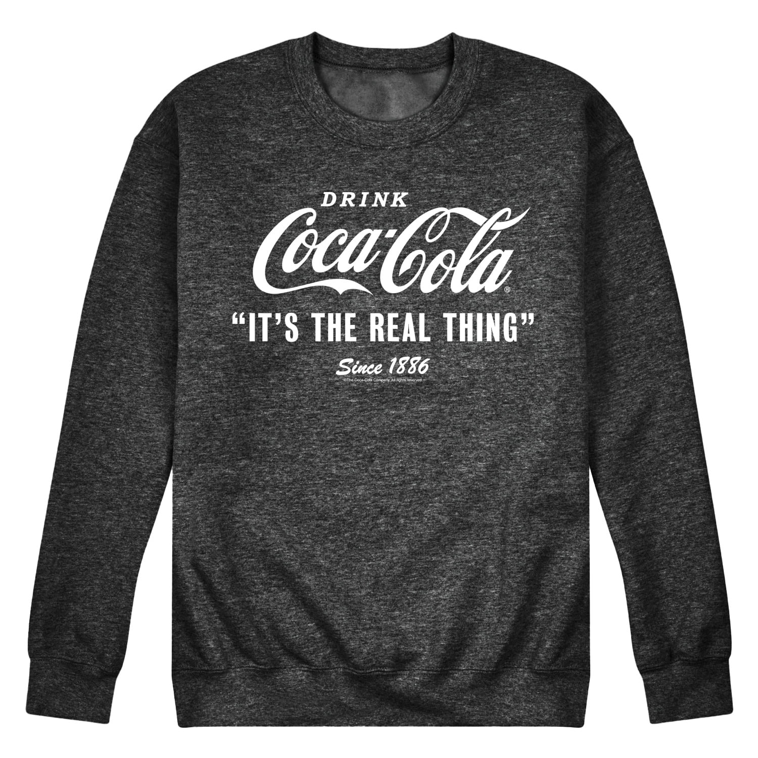 Coca-Cola - It's The Real Thing - Men's Crew Neck Fleece Pullover ...