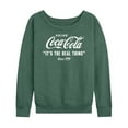 Coca-Cola - It's The Real Thing - Women's Lightweight French Terry Long ...