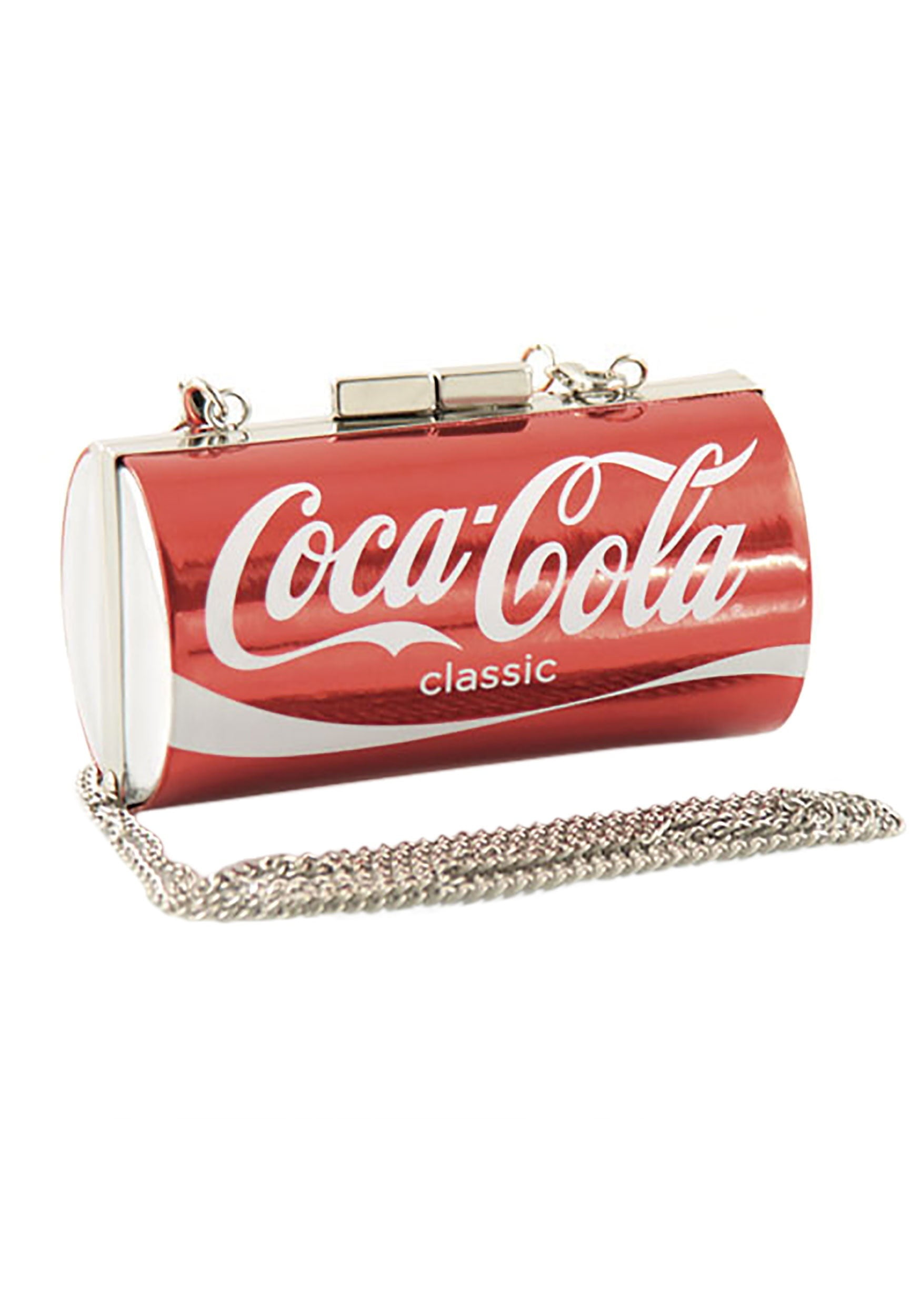 Comeco Coca-Cola Classic Can Evening Bag, Red Silver, PVC Vinyl, Mini ...