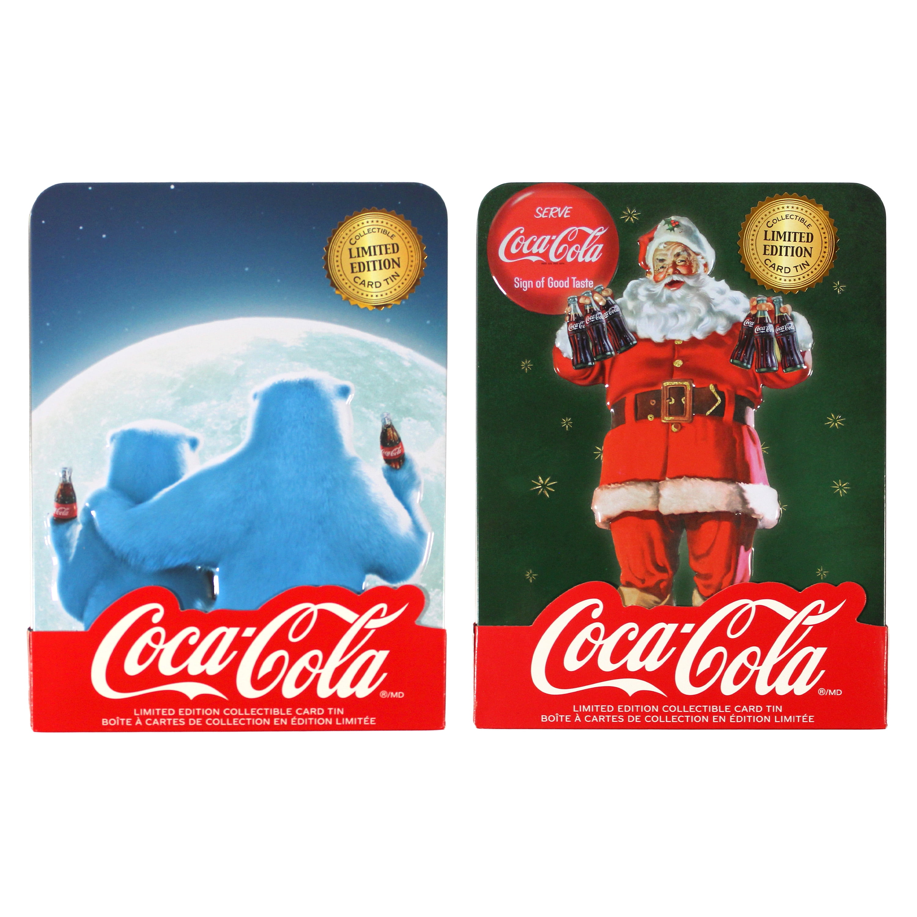 Coca-Cola Limited Edition Holiday Card Tin Set, Collectible Christmas ...