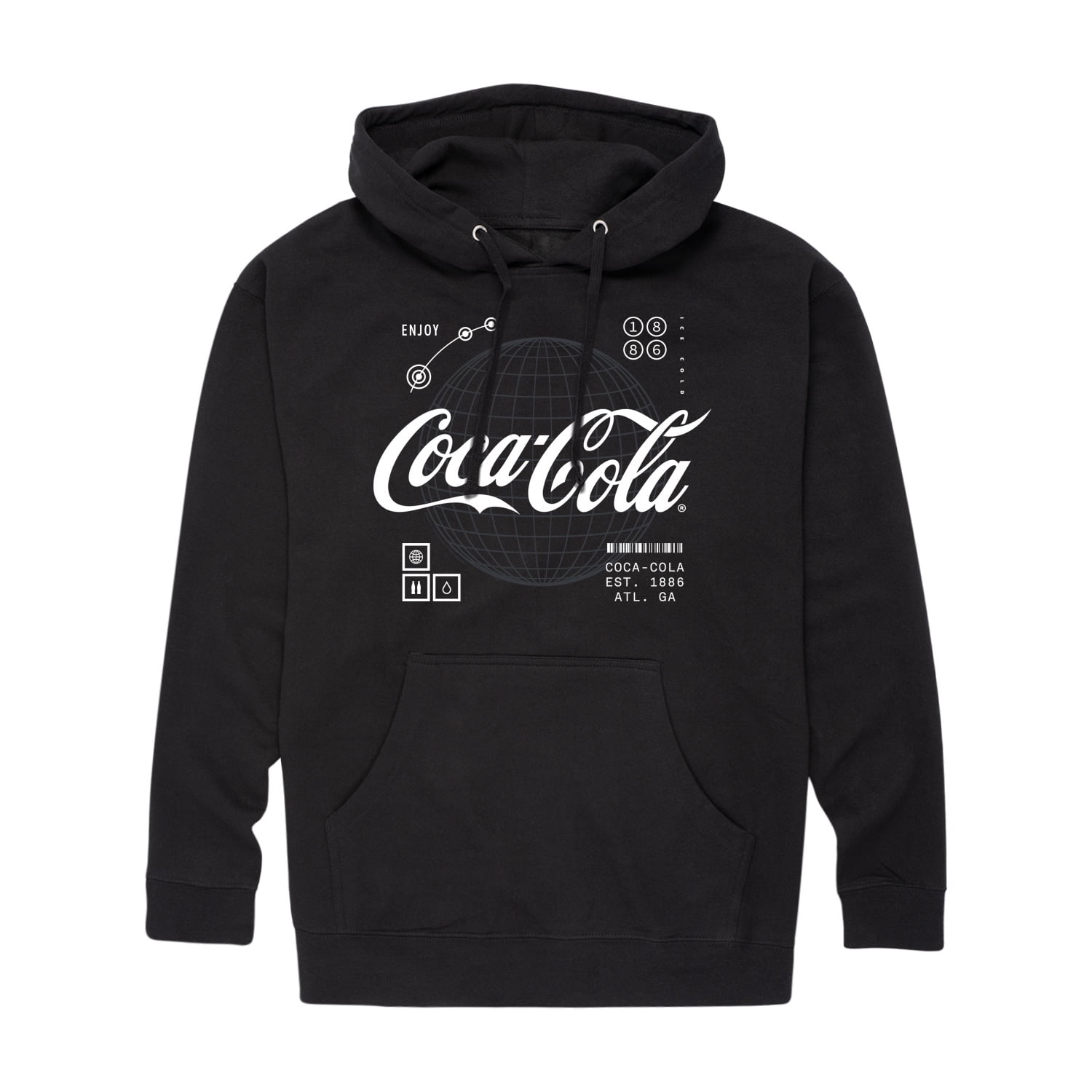 Coca-Cola - Logo Hud Black Only - Men's Fleece Pullover Hoodie ...