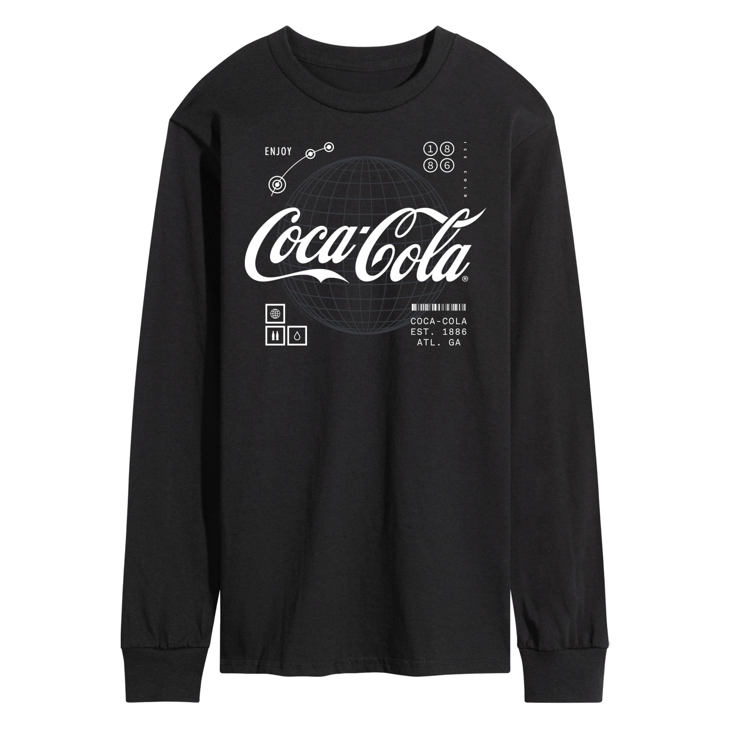 Coca-Cola - Logo Hud - Men's Long Sleeve T-Shirt - Walmart.com
