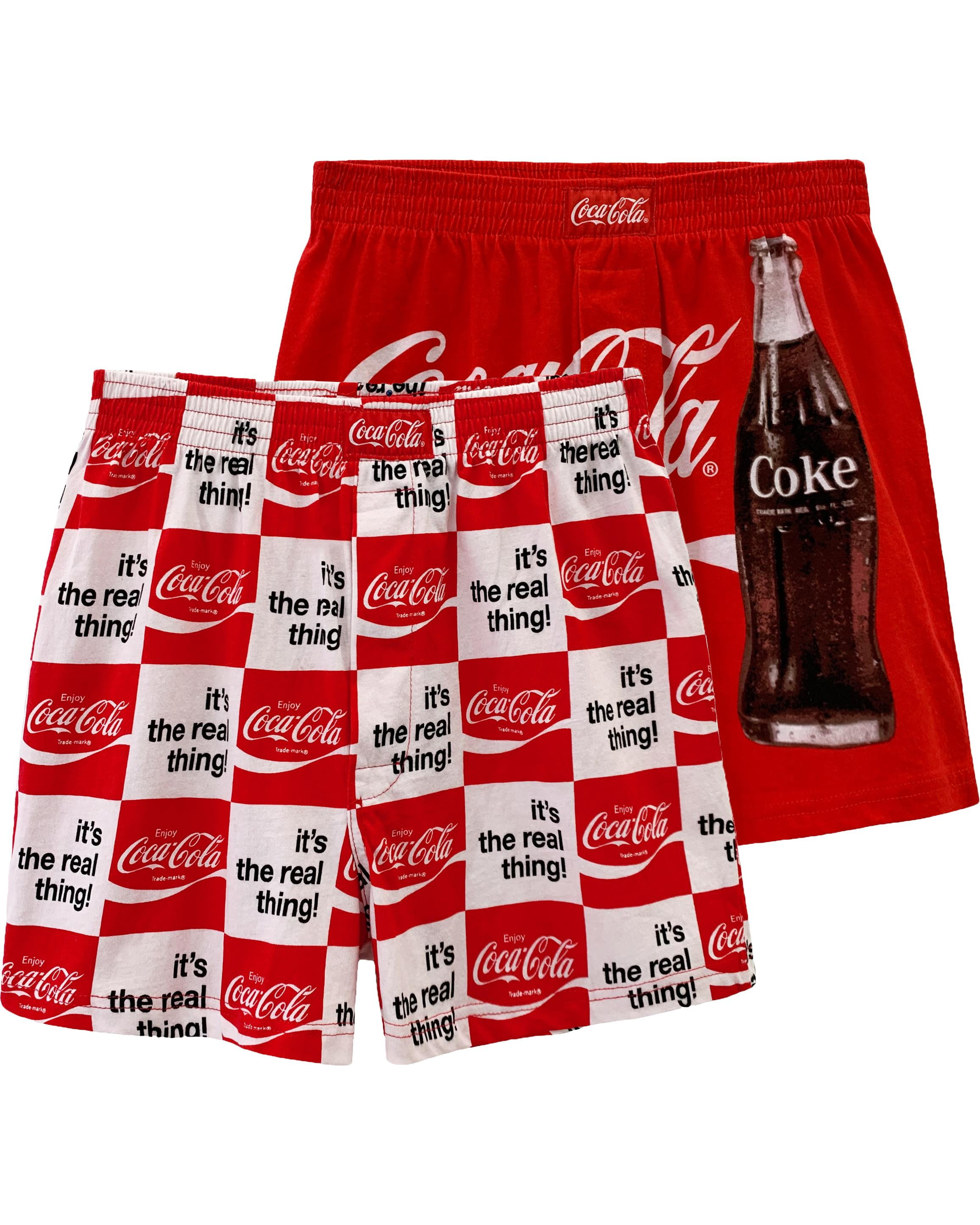Coca-Cola Mens Boxer Shorts 2 Pack, Male XS-XL, Coke, Size: XS ...