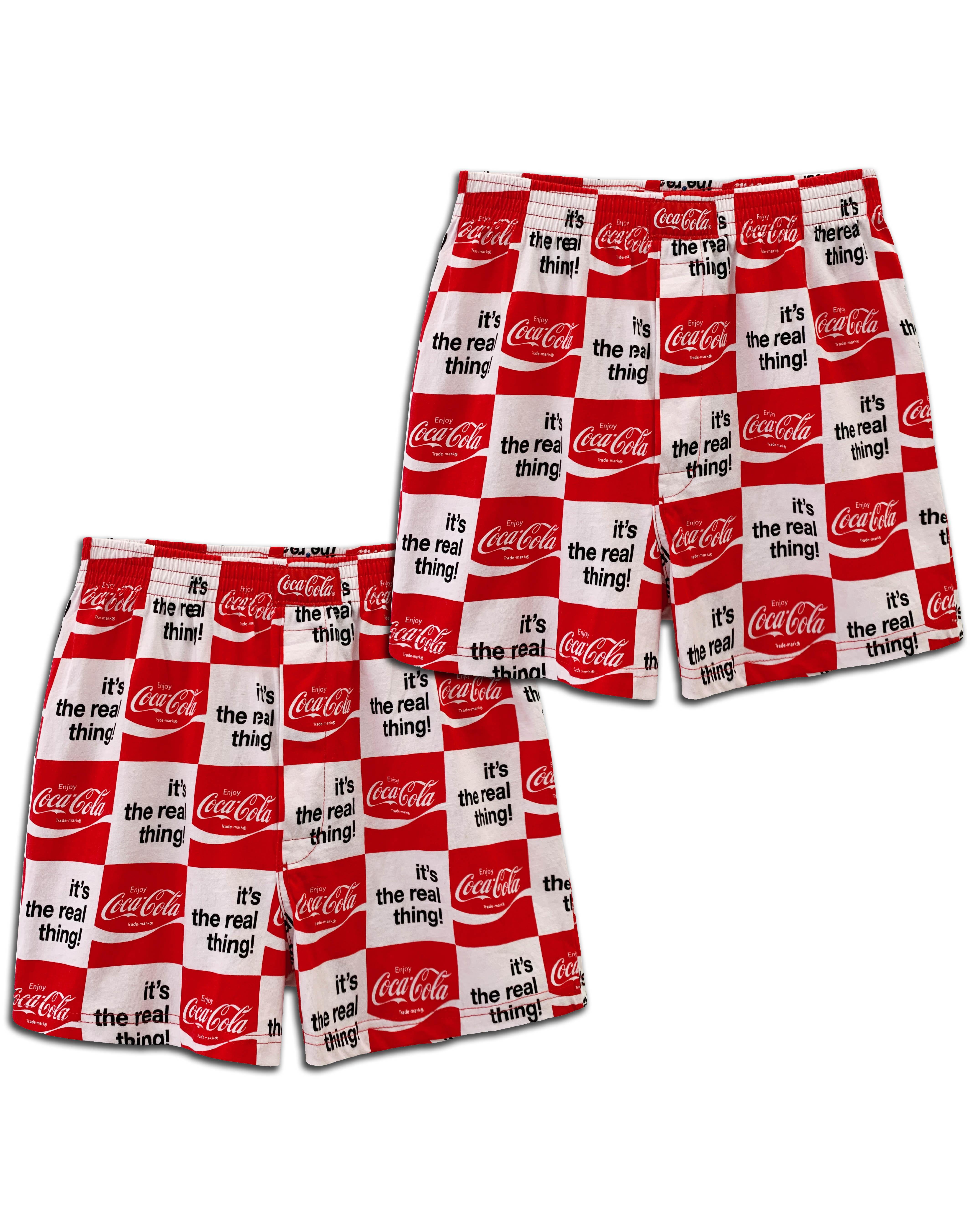 Coca-Cola Mens Boxer Shorts 2 Pack, Male XS-XL, The Real Thing, Size: S ...