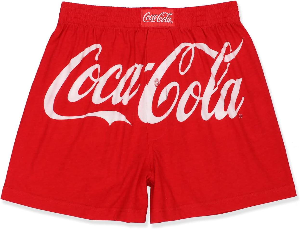 Coca-Cola Mens Button Fly Cotton Boxer Shorts Underwear MF21597BX ...