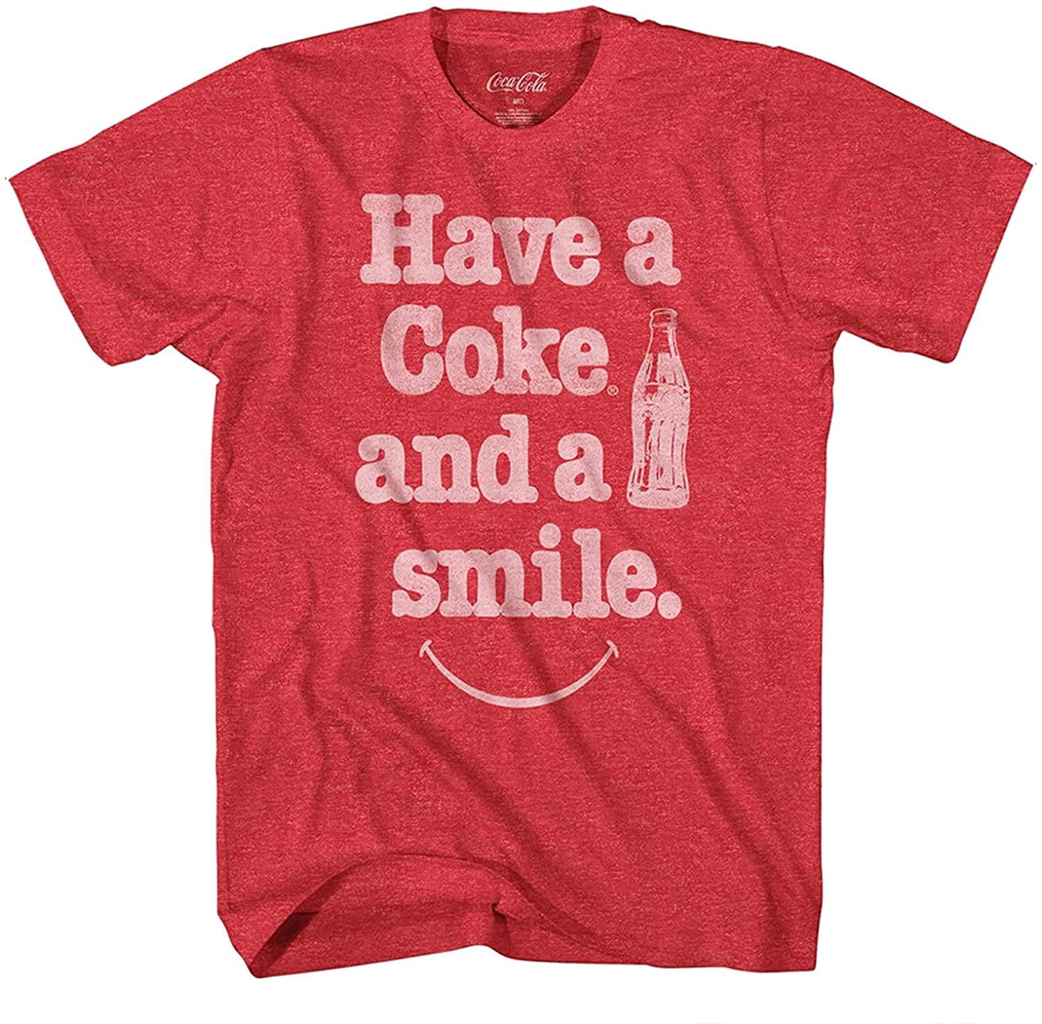 Coca-Cola Mens Classic Shirt - Have a Coke and a Smile Tee - Coke Soda ...