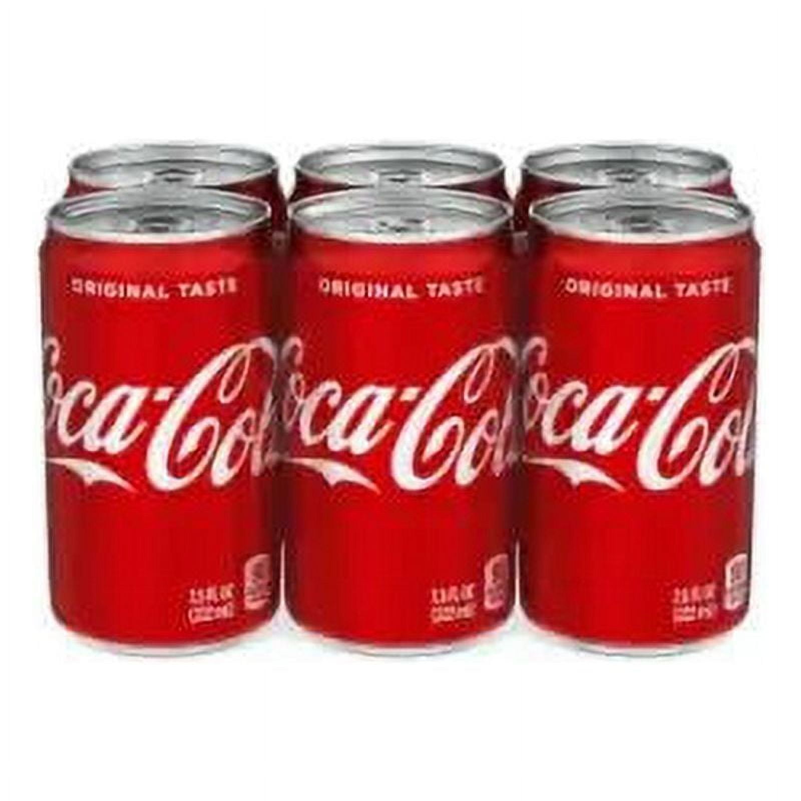 Coca-Cola, Mini Cans, Coca-Cola Mini Soda Pop 6 Pack, 8 fl oz Aluminum ...