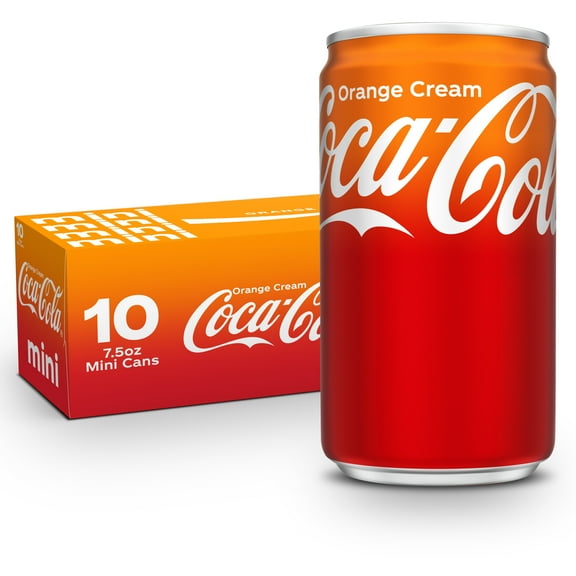 Coca-Cola Mini Cans 7.5oz 30pk, Small Soda Can Pack for Refreshing ...