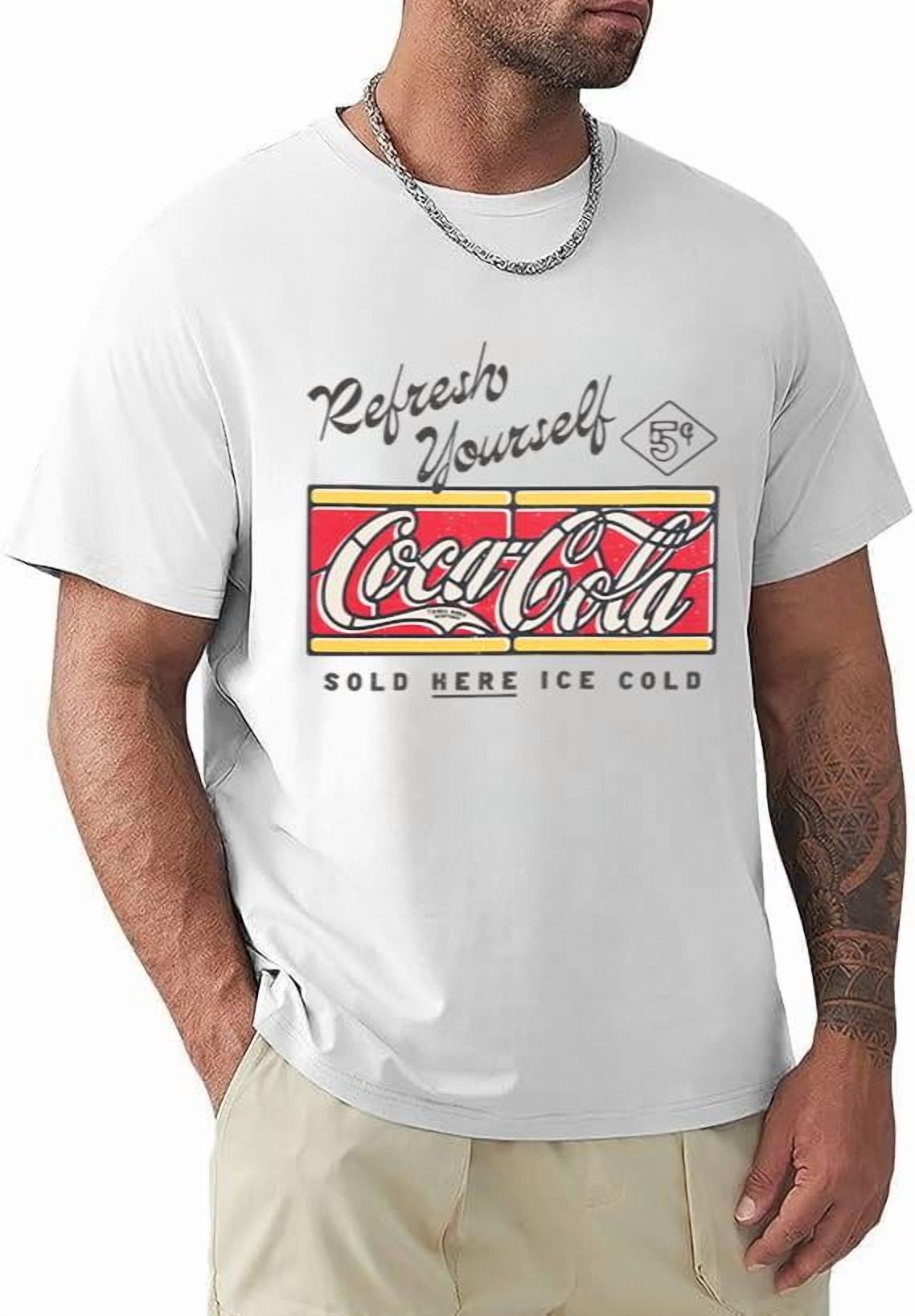 Coca Cola Parlour Unisex T-shirt with Retro Logo and Classic Soda Style ...