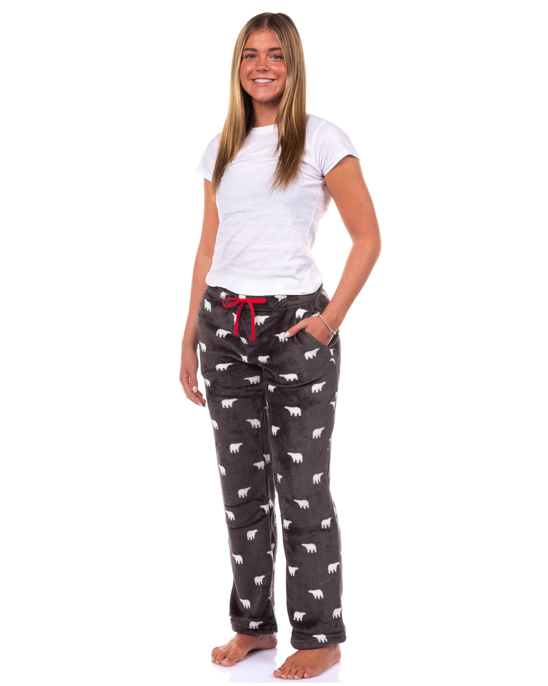 Coca-Cola Plush Fleece Lounge Pants Allover Polar Bear Design Adult ...