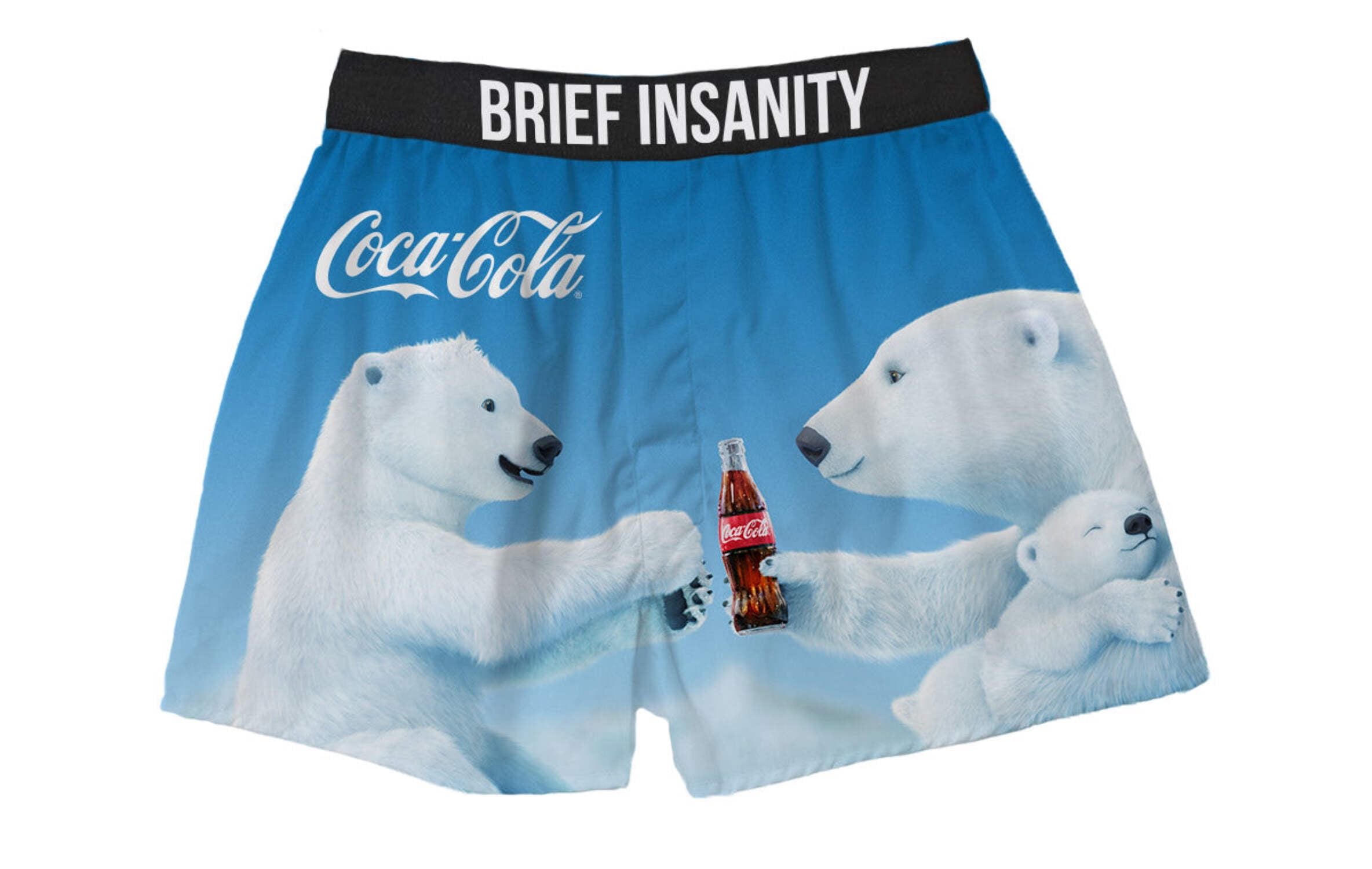 Coca Cola Polar Bear Boxer Shorts - Walmart.com