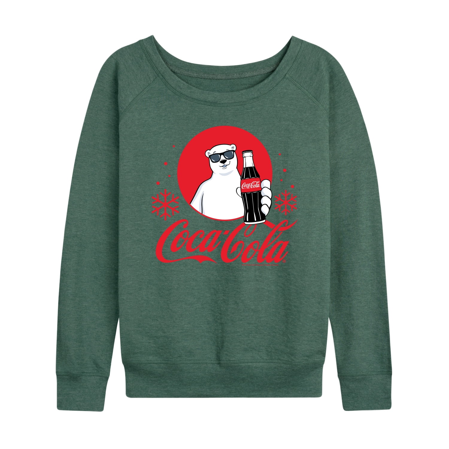 Coca-Cola - Polar Bear Circle - Women's French Terry Long Sleeve ...