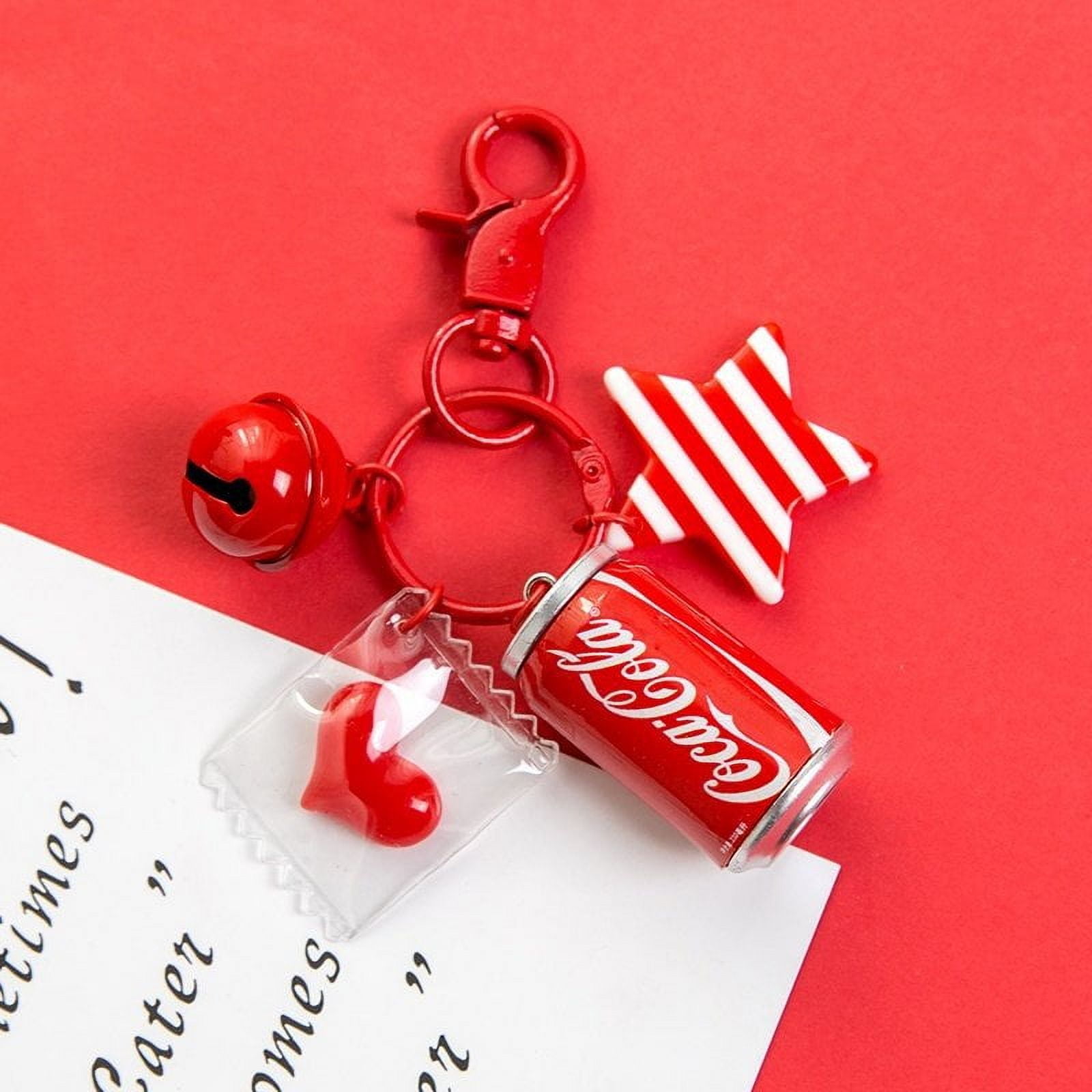 Coca Cola Red Keychain Coca Cola Bottle Love Gift Pendant Backpack ...