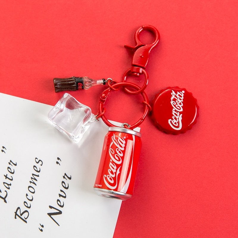 Coca Cola Red Keychain Coca Cola Bottle Love Gift Pendant Backpack ...