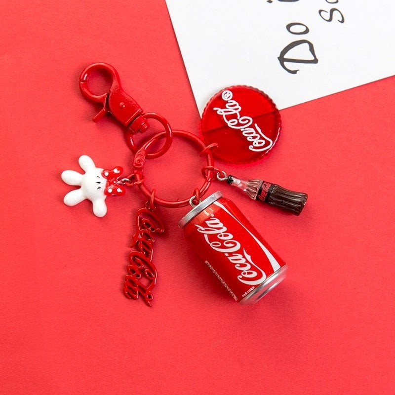 Coca Cola Red Keychain Coca Cola Bottle Love Gift Pendant Backpack ...