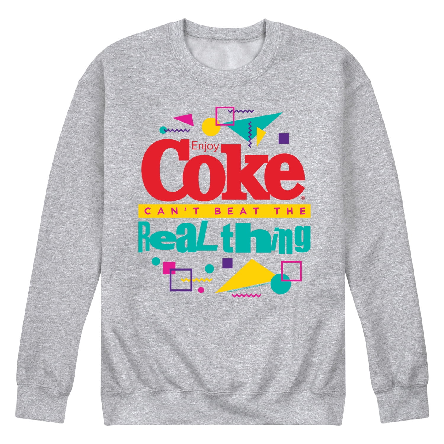 Coca-Cola - Retro - Coke Can't Beat The Real Things - Men's Crew Neck ...