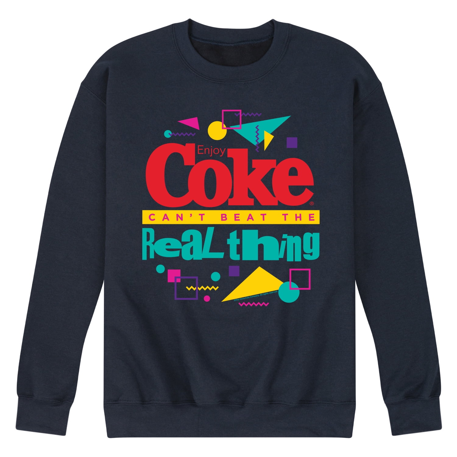 Coca-Cola - Retro - Coke Can't Beat The Real Things - Men's Crew Neck ...