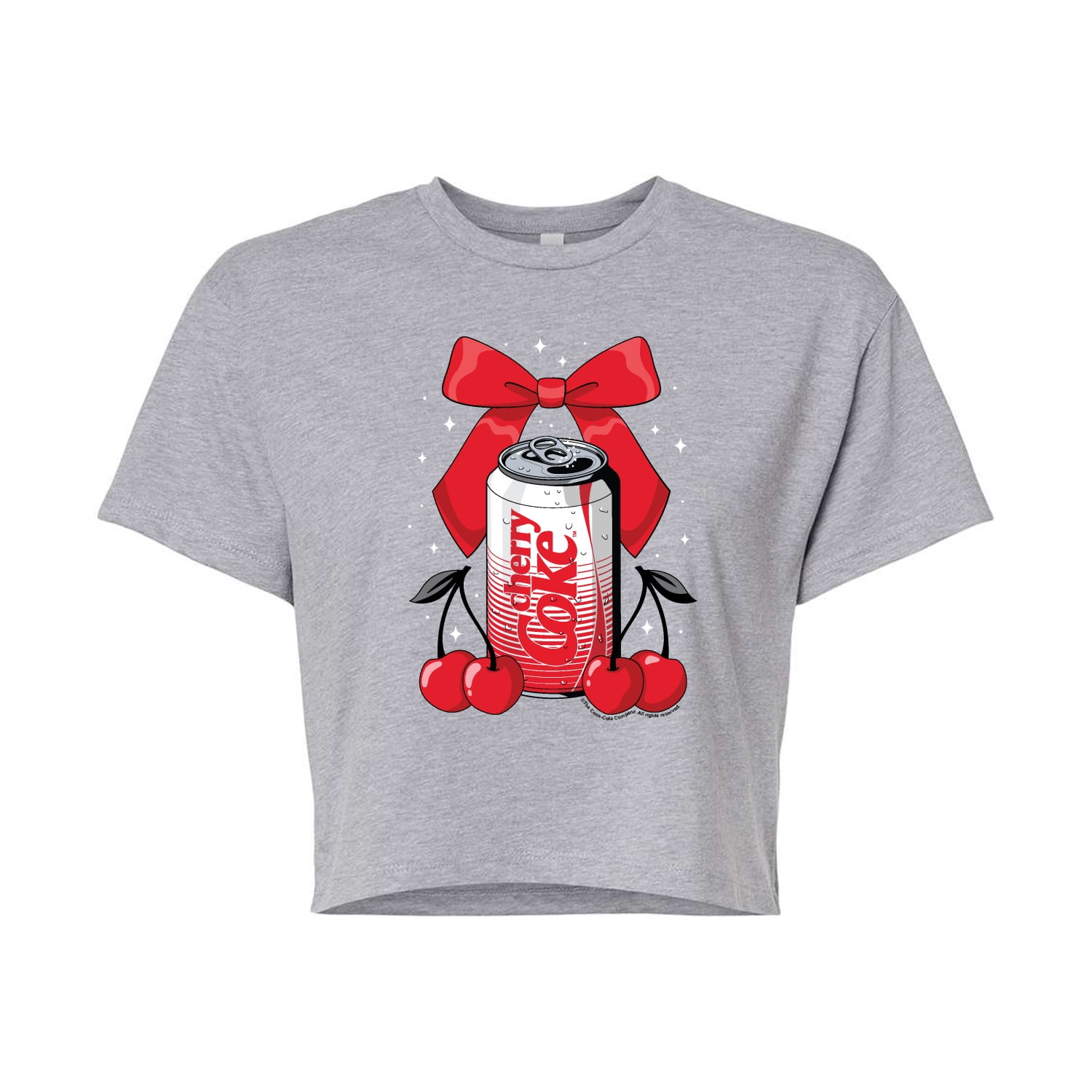 Coca-Cola - Retro Coquette Cherry Coke - Junior's Cropped Tee - Walmart.com