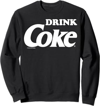 Coca-Cola Retro Drink Coke Logo Graphic Sweatshirt Sweatshirt - Walmart.com