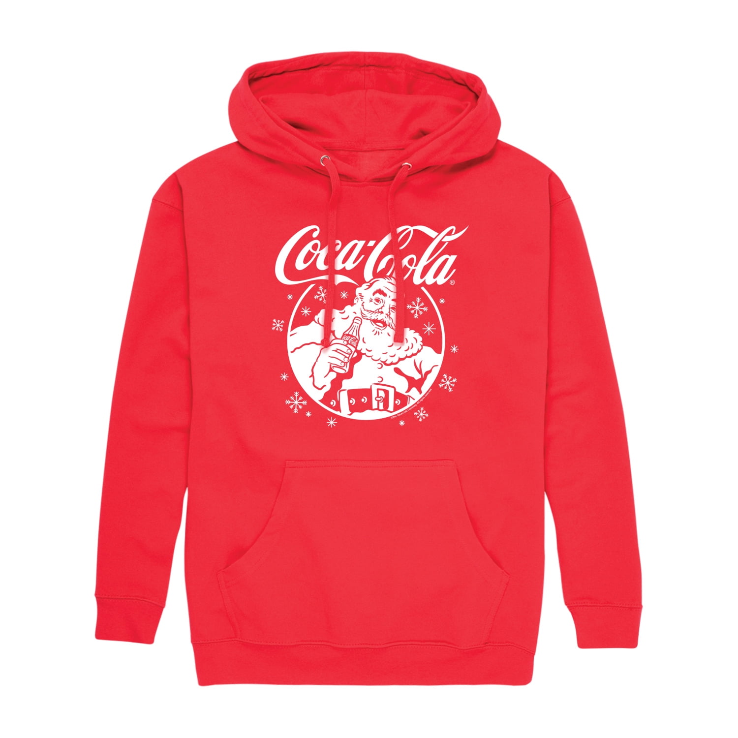 Coca-Cola - Santa Circle - Men's Long Sleeve Fleece Pullover Hoodie ...