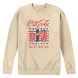 Coca-Cola - Say Yes To Coke - Men's Crew Fleece Sweatshirt - Walmart.com