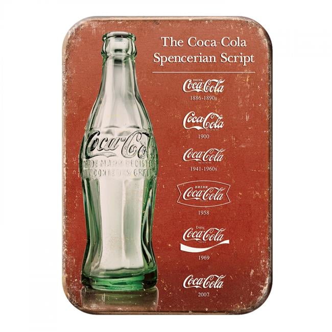 Coca-Cola Script Heritage Tin Magnet - Walmart.com