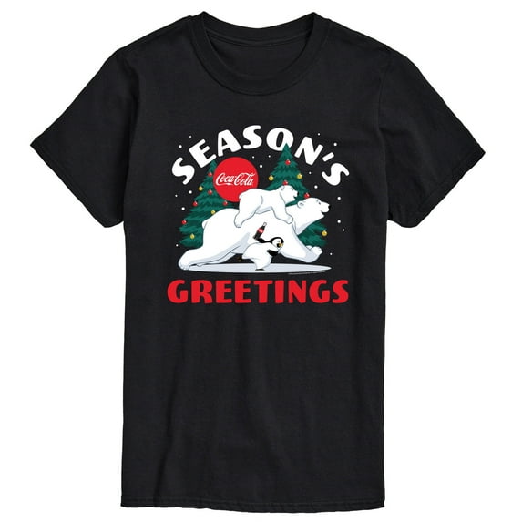 Coca-Cola - Season's Greetings Polar Bears - Men's Short Sleeve Graphic ...