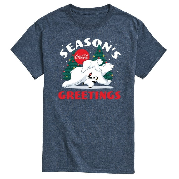 Coca-Cola - Season's Greetings Polar Bears - Men's Short Sleeve Graphic ...