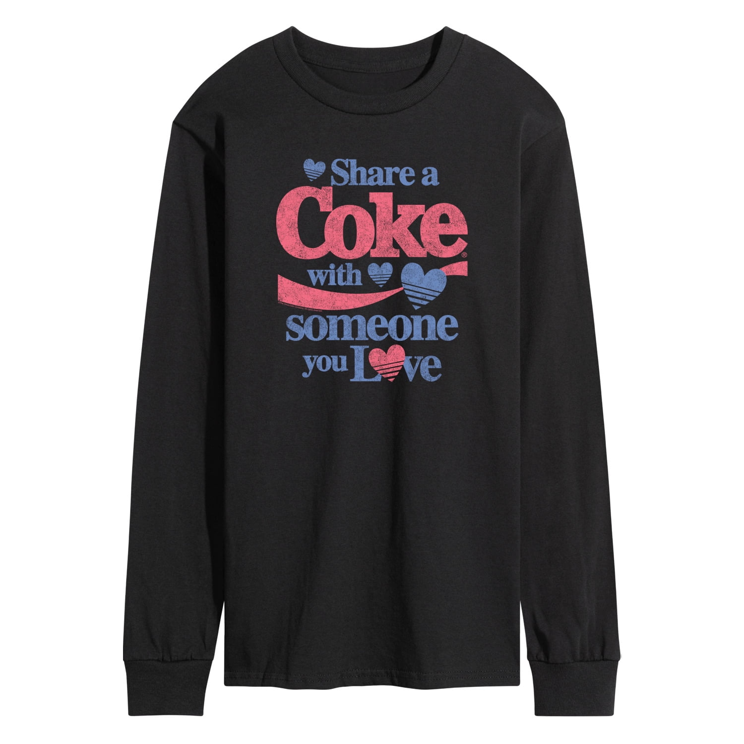 Coca-Cola - Share a Coke Hearts - Men's Long Sleeve Graphic T-Shirt ...