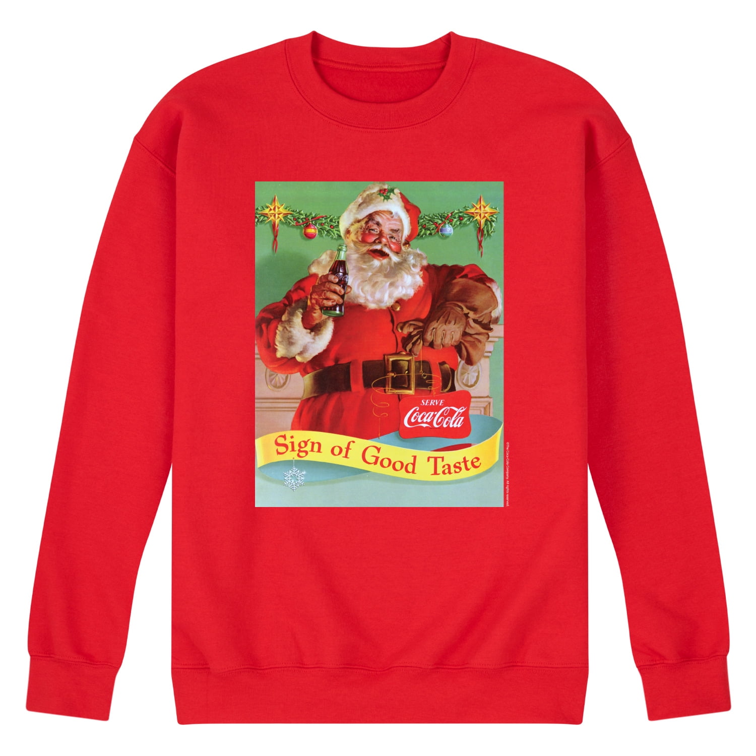 Coca-Cola - Sign of Good Taste - Men's Long Sleeve Crew Fleece ...