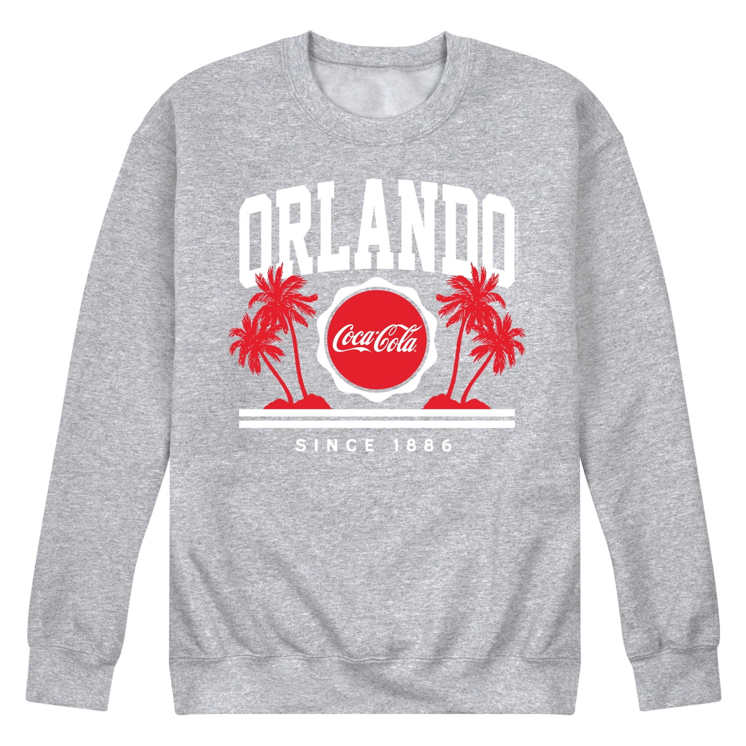 Coca-Cola - Since 1886 - Orlando & Palm Trees - Men's Crew Neck Fleece ...