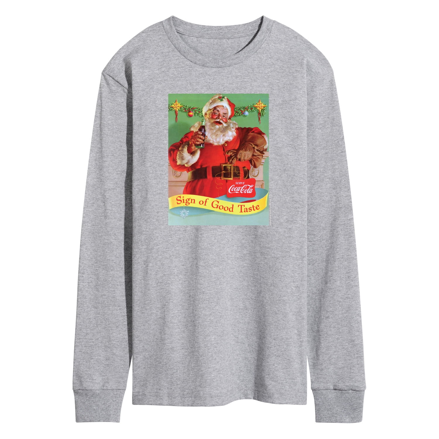 Coca-Cola - Sip Of Good Taste Vintage Coca Cola Santa - Men's Long ...