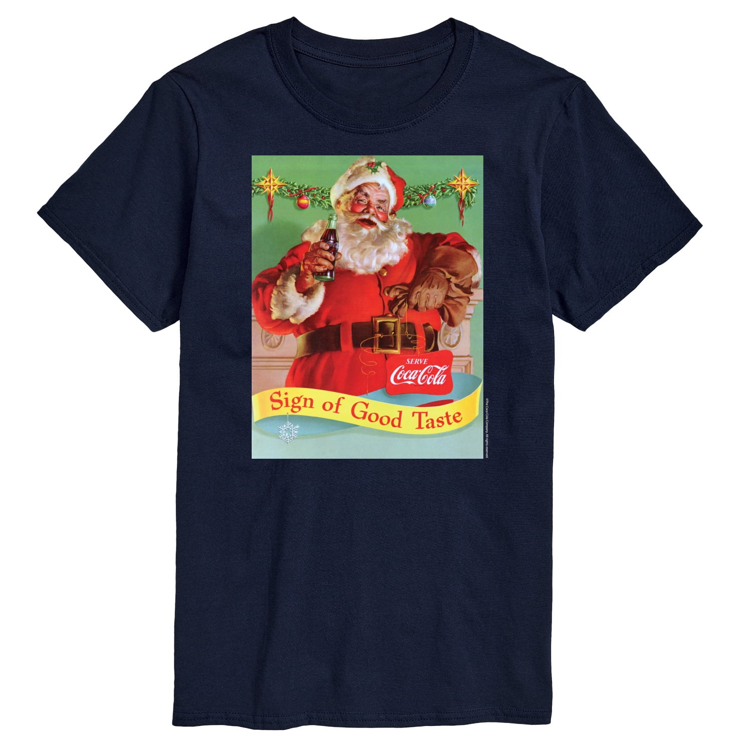 Coca-Cola - Sip Of Good Taste Vintage Coca Cola Santa - Men's Short ...