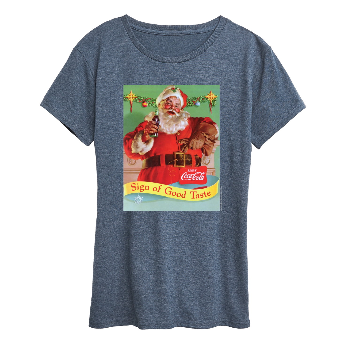 Coca-Cola - Sip Of Good Taste Vintage Coca Cola Santa - Women's Short ...