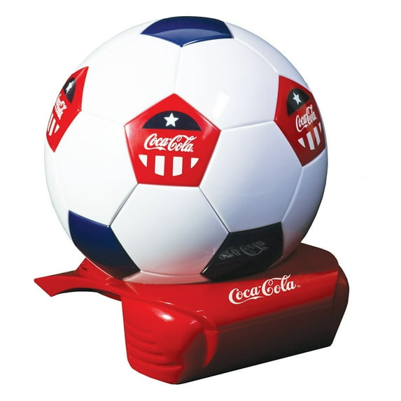 Free Shipping! Coca-Cola Soccer Ball Mini Fridge, 5 Can Beverage Cooler ...
