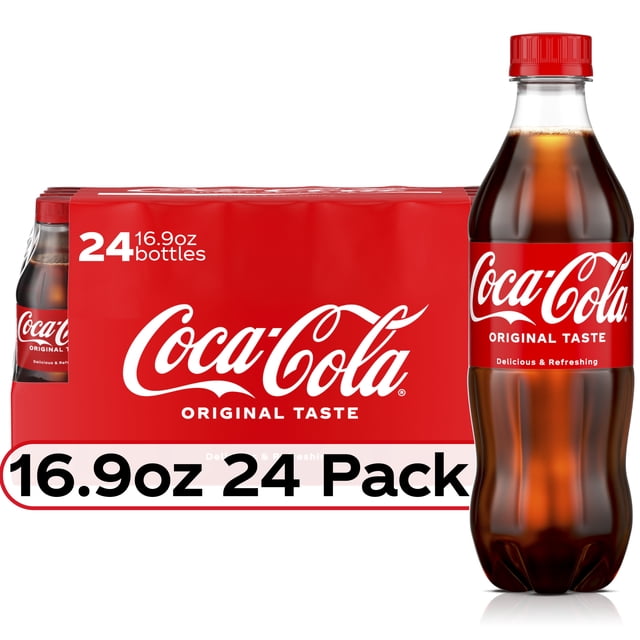 Coca-Cola Soda Pop Case, 16.9 fl oz Bottles, 24 Pack - Walmart.com