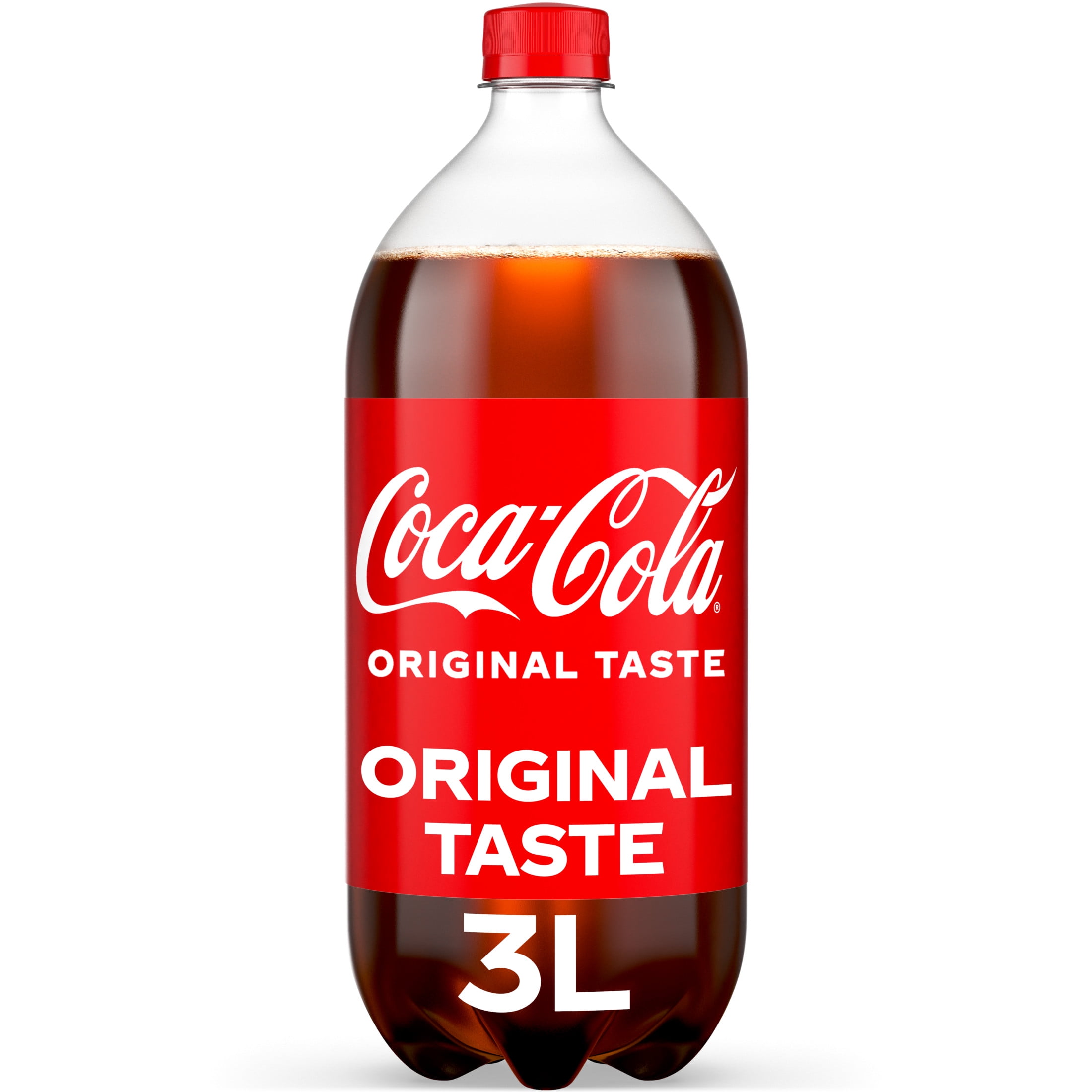 Coca-Cola Original Taste Soda Pop, Refreshing Beverage, 3 Liters Bottle ...
