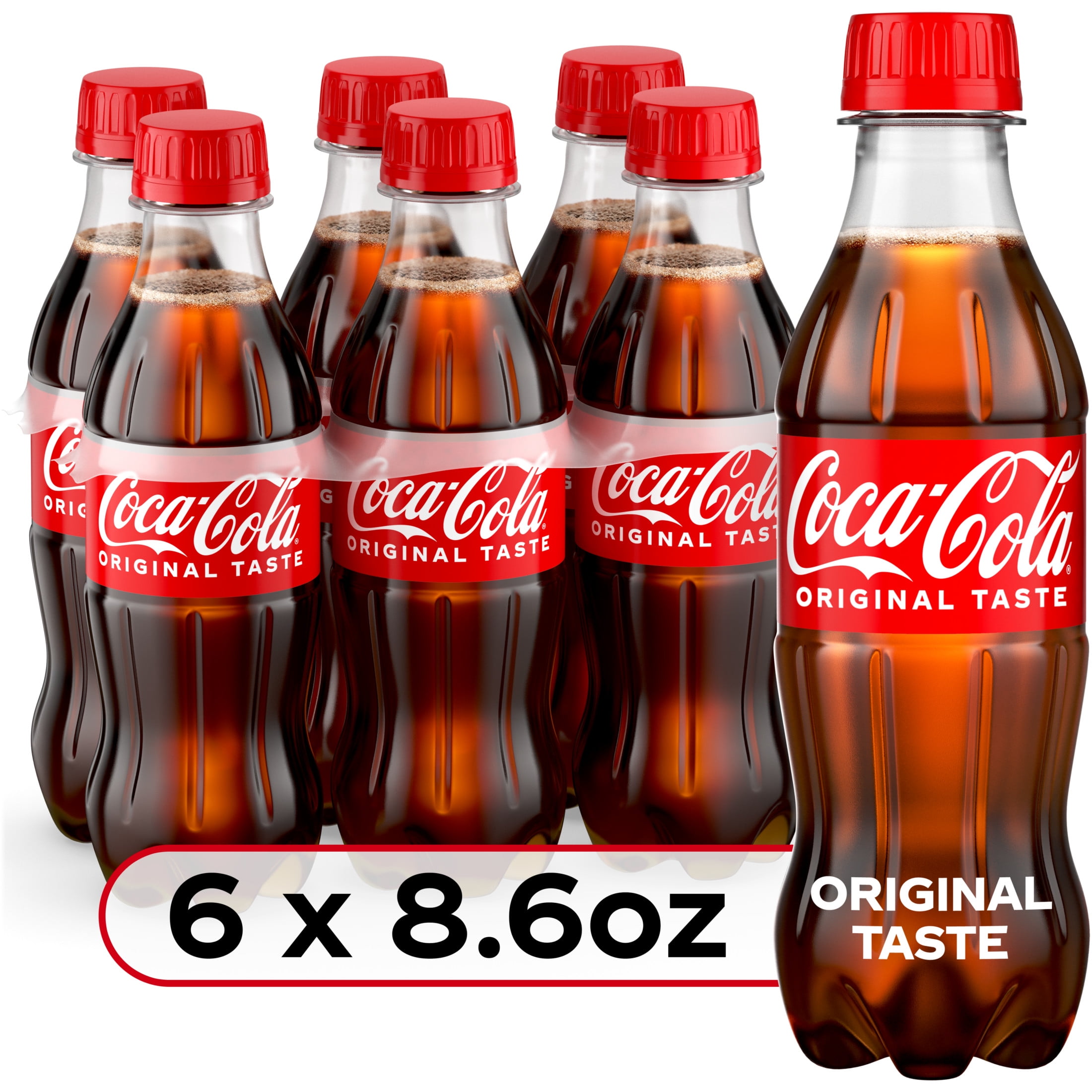 Coca-Cola Soda Pop, 8.55 fl oz Bottles, 6 Pack - Walmart.com