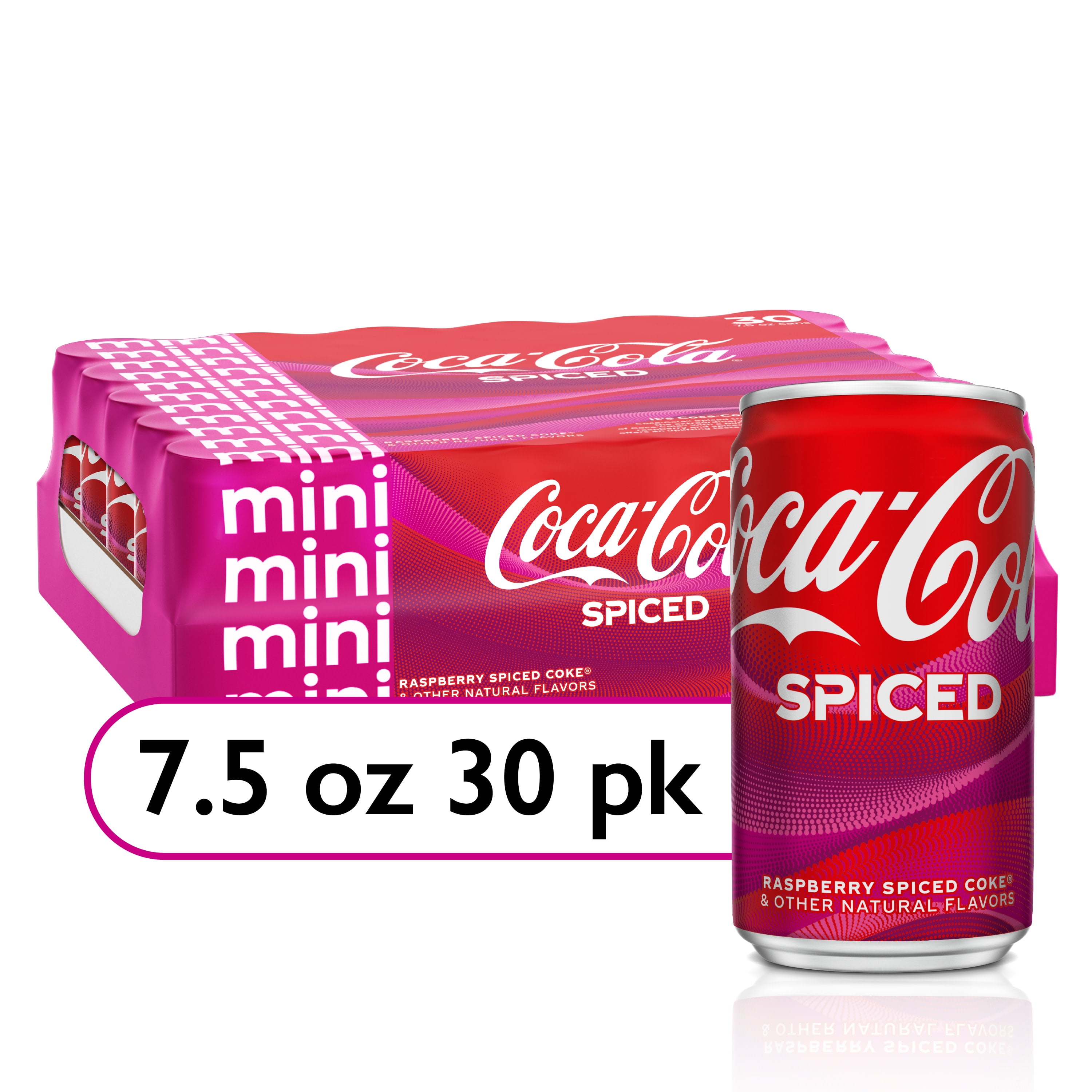 Coke Brand Coca-Cola Spiced Cans, 7.5 fl oz, 30 Pack Case - Walmart.com