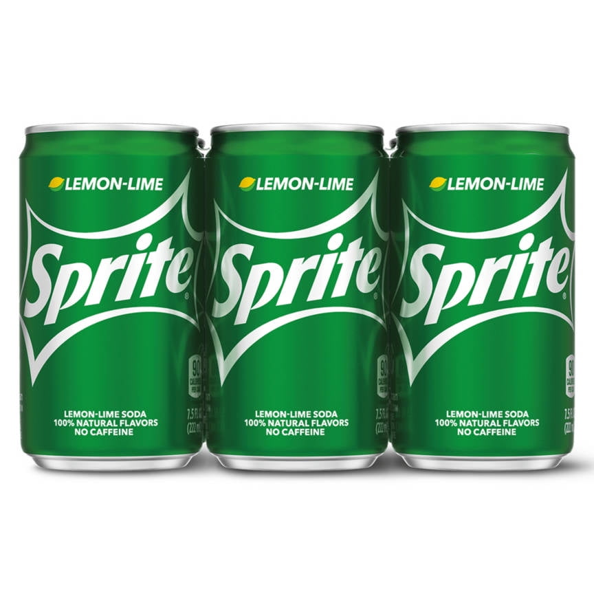 Coca-Cola Sprite Mini Cans - 6 Pack, 7.5 fl oz - Walmart.com